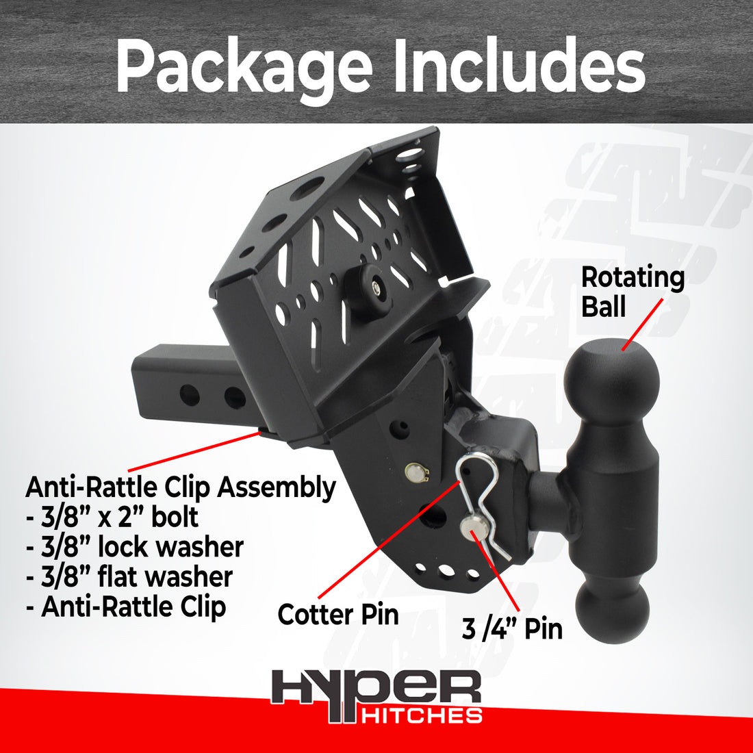 Dual-Ball Hitch Step Combo for 2" Receivers – Hyper Hitch