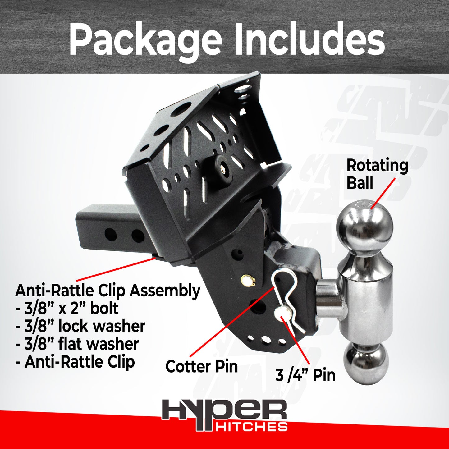 Dual-Ball Hitch Step Combo for 2" Receivers – Hyper Hitch